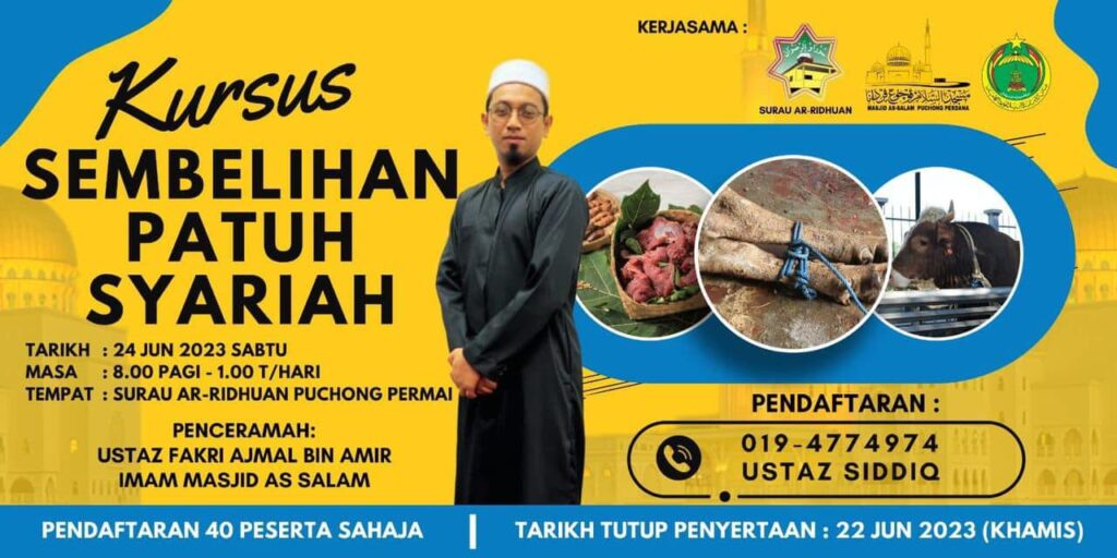 Kursus Sembelihan Patuh Syariah